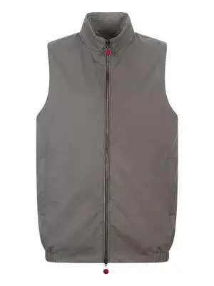 Kiton High-neck Reversible Gilet - Grey