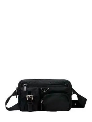 Prada Tessuto Multi Pocket Belt Bag - Black