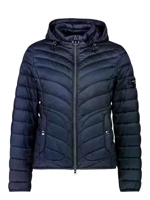 BETTY BARCLAY Quilted Hooded Jacket - Blue
