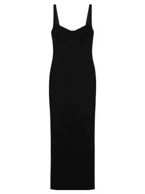 Simkhai Cabot Sculpted Maxi Dress - Black