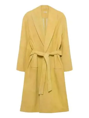 Simkhai Enola Suede Coat - Yellow