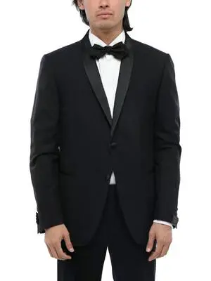 Corneliani Academy Shawl-collar Wool Jacket - Blue