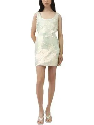 Simkhai Emilie Sequin-embellished Cutout Mini Dress - White