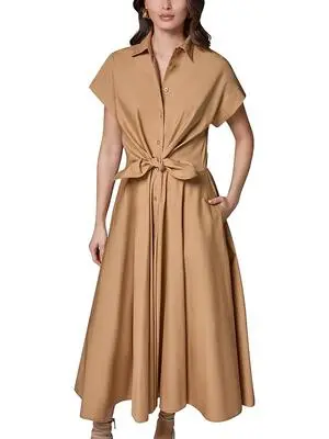 DONNA KARAN WEEKEND Donna Karan Maxi Shirt Dress - Fawn