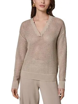 DONNA KARAN WEEKEND Donna Karan Weekend V-Neck Sweater