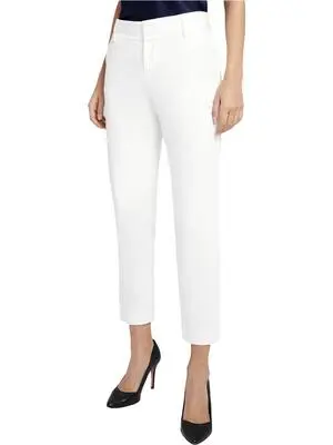 Alice + Olivia Stacey Slim Trouser - White