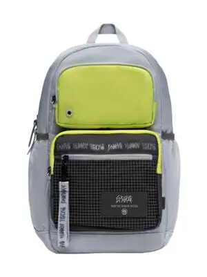 LI-NING Badfive Graphic Backpack - Grey/green