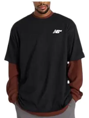 NEW BALANCE Numeric Small Logo Relaxed-fit T-shirt Asia Sizing - Black