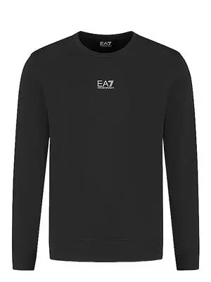 EA7 Long-sleeved Crew Neck Sweater - Black
