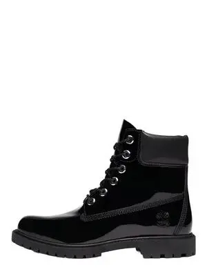Timberland Premium 6-inch Patent Leather Lace-up Boots - Black