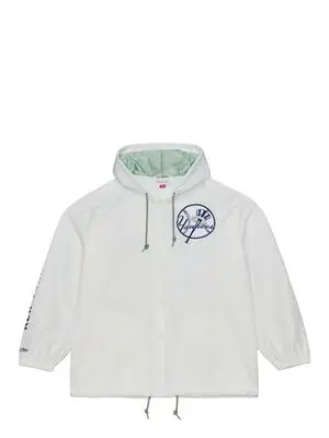 Mitchell & Ness New York Yankees Yacht Rock Coaches Full-snap Hooded Windbreaker Jacket - White