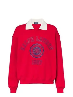 Polo Ralph Lauren Printed Cotton-blend Sweatshirt - Red