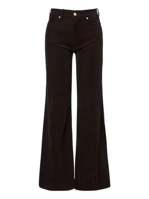 7 For All Mankind Lotta Corduroy Wide-leg Pants - Brown