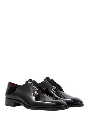 CHRISTIAN LOUBOUTIN Chambeliss Patent Leather Derby Shoes - Black