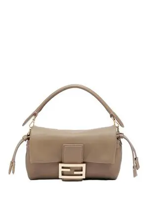 Fendi Baguette Small Leather Shoulder Bag - Brown