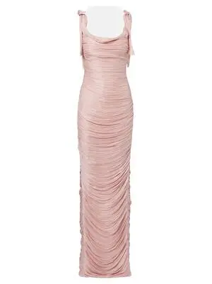 MARMAR HALIM Ruched Silk Gown - Pink