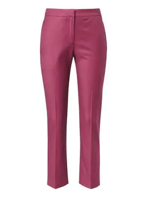 Alexander McQueen Wool Gabardine Slim Pants - Pink
