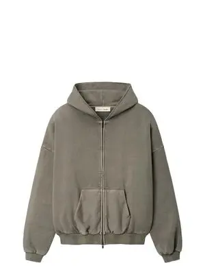 Fear Of God 90's Washed Zip-up Hoodie - Grey