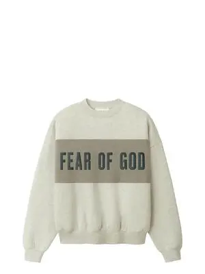 Fear Of God Cropped Relaxed Panelled Sweatshirt - Ivory