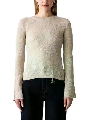 Liu Jo Floral Jacquard Sweater - Neutrals