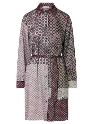 Liu Jo Printed Twill Shirt Dress - Purple