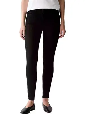 Guess Skinny Fit Jeans With Logo Detail - Black