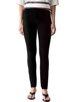 Guess Logo Patch Slim Fit Jeans - Black