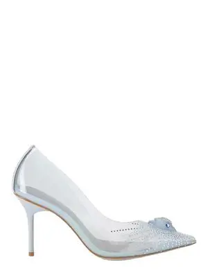 Kurt Geiger Crystal-embellished Eagle Pumps - White