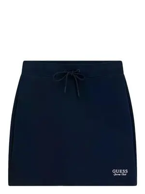 GUESS GUESS USA Drawstring Logo Embroidered Mini Skirt