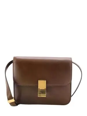 Celine Classic Box Bag Smooth Leather Shoulder Bag - Brown