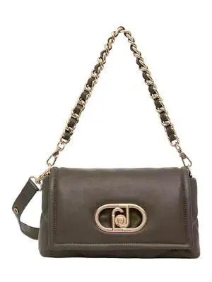 Liu Jo Quilted Logo Plaque Shoulder Bag - Green