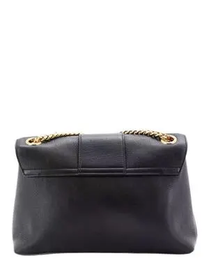 Celine Victoire Flap Leather Medium Shoulder Bag - Black