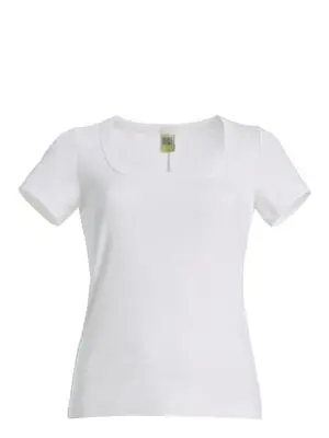 FLORE FLORE Lulu Cotton Baby Tee - White