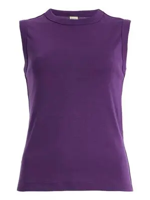 FLORE FLORE Flore Flore Esme Cotton Tank Top Purple
