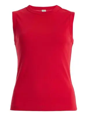 FLORE FLORE Esme Cotton Tank Top - Red