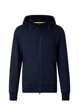 Bogner FIRE+ICE Kano Cotton Jersey Jacket With Velour Accents Navy