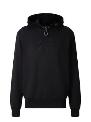 Bogner FIRE+ICE Kristan Cotton Hoodie With Velour Accents Black