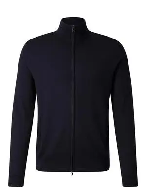 Bogner BOGNER Oscar Virgin Wool Knit Jacket Navy