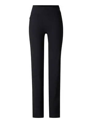 Bogner Slim Fit High-waisted Functional Pants With Side Zipper - Black