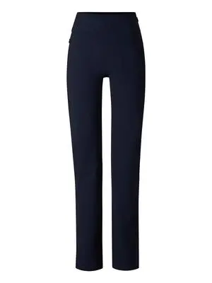 Bogner Slim Fit High-waisted Functional Pants With Side Zipper - Navy