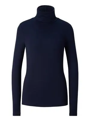 Bogner Katinka Long-sleeve Turtleneck Top - Navy