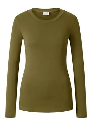 Bogner Nikini Cotton Long-sleeve Shirt - Olive
