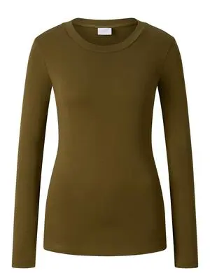 Bogner BOGNER Nikini Cotton Long-Sleeve Shirt Olive