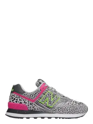 NEW BALANCE 574 Animal Print Sneaker - Grey