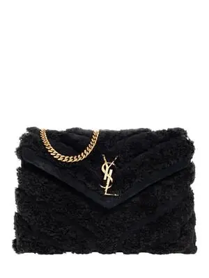 Saint Laurent Medium Loulou Shoulder Bag - Black