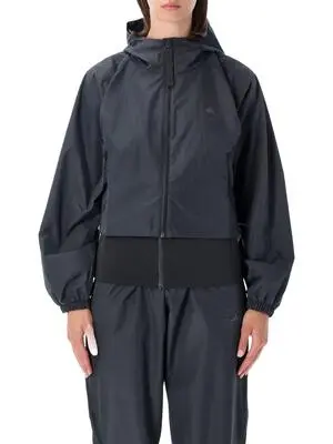 Adidas By Stella McCartney Cropped Hooded Track Jacket - Nero
