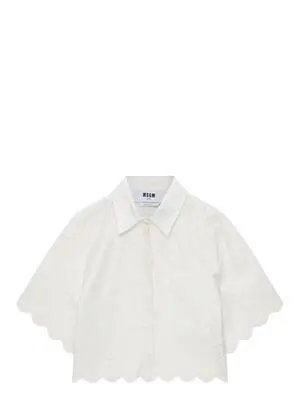 MSGM Cotton Blend Shirt - White