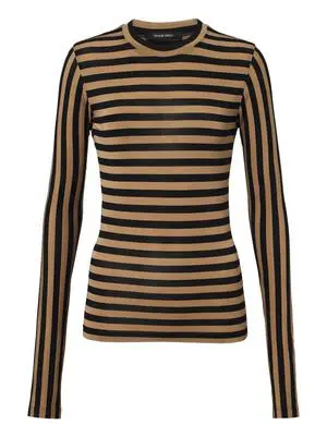 PHOEBE PHILO Phoebe Philo Striped Long-Sleeve Crêpe Jersey T-Shirt
