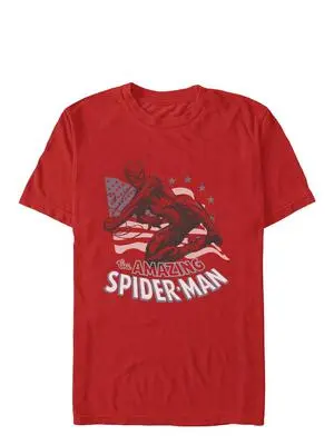 MARVEL: SPIDER-MAN Marvel Spider-man The Amazing American Spidey Graphic T-shirt - Red