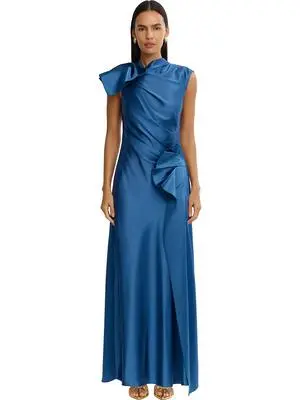 Acler Ramshaw Maxi Dress Deep Sapphire